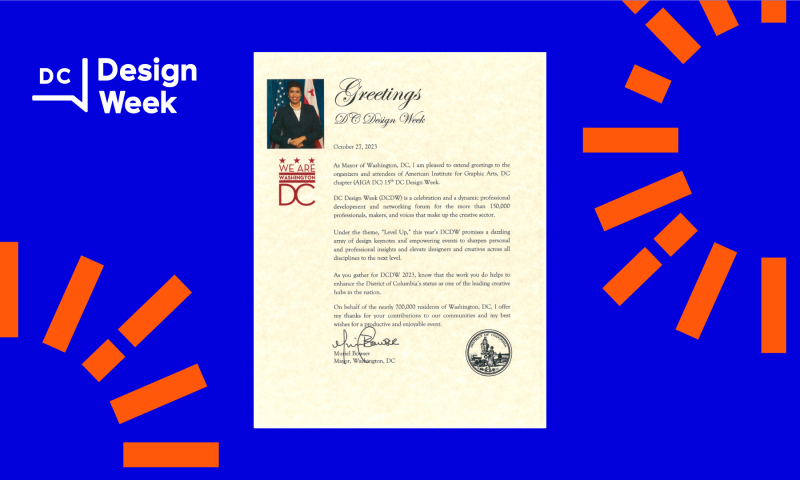 DC Design Week Official Proclamation | AIGA Washington, DC